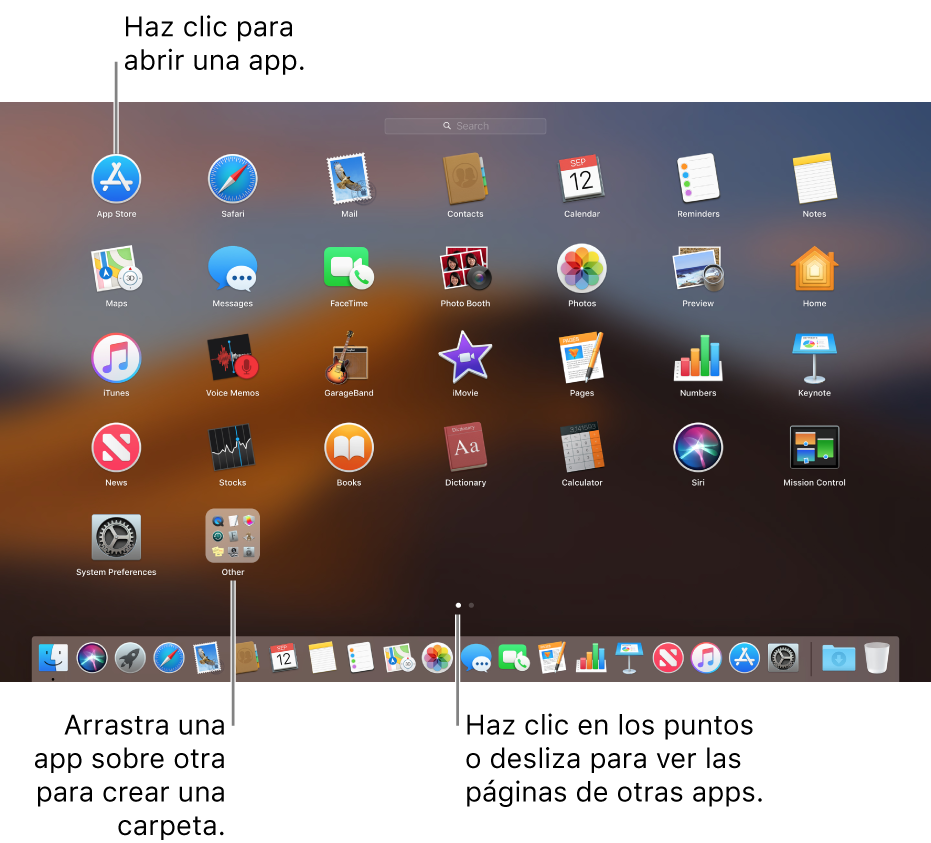Utilizar Launchpad para ver y abrir apps en la Mac - Soporte técnico de ...