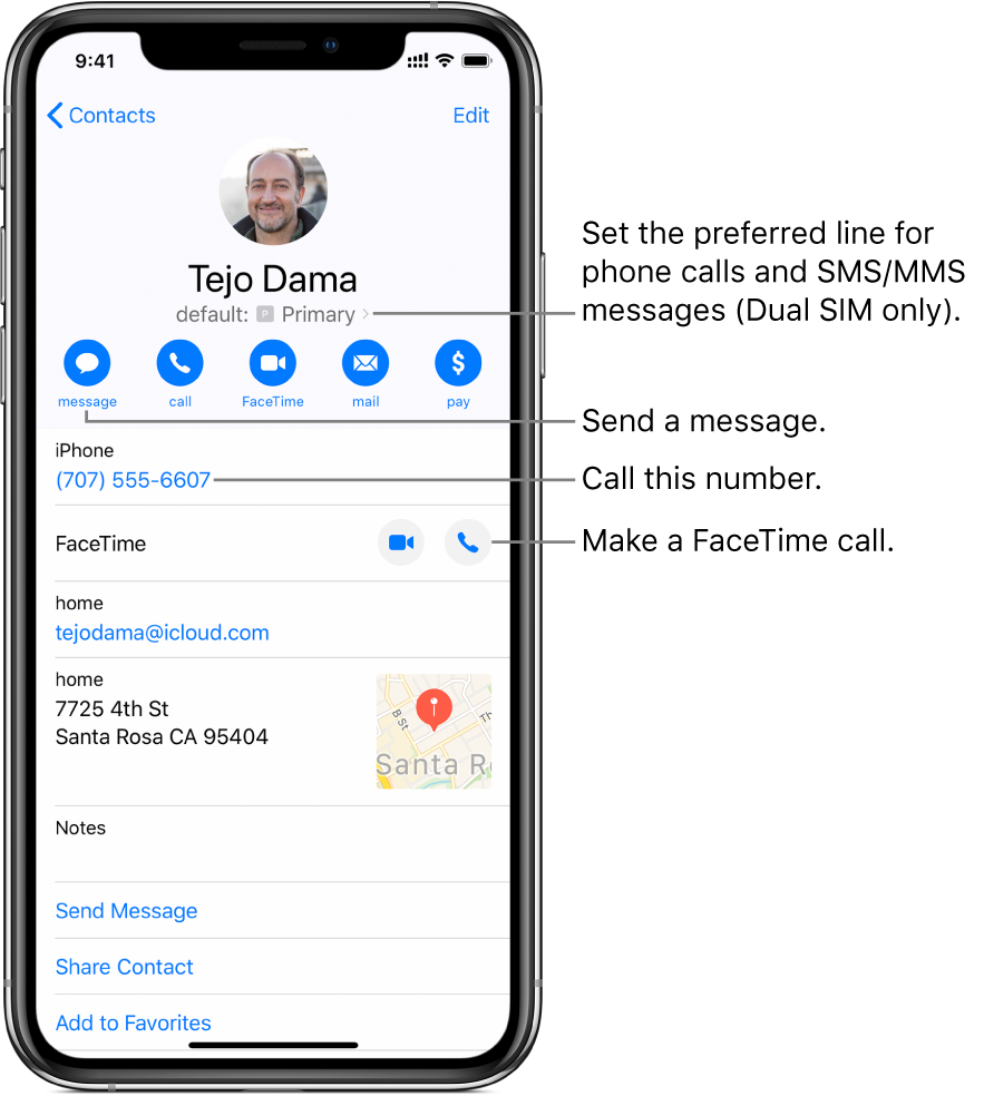 Add And Use Contact Information On IPhone Apple Support