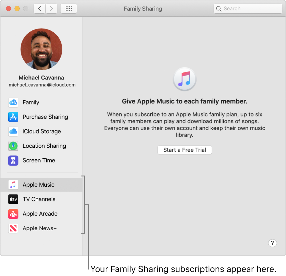 Change subscription preferences in Family Sharing on Mac - Apple Support