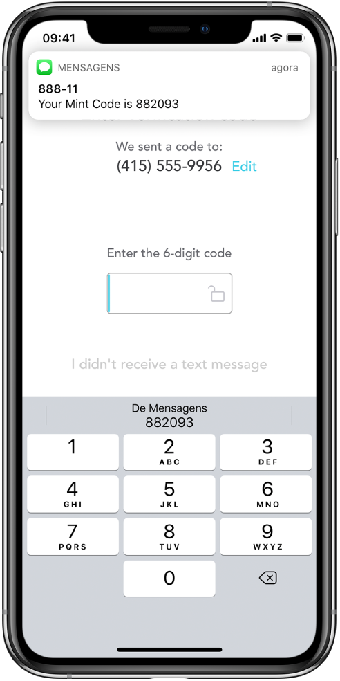 Preencha automaticamente códigos de SMS no iPhone - Suporte da Apple