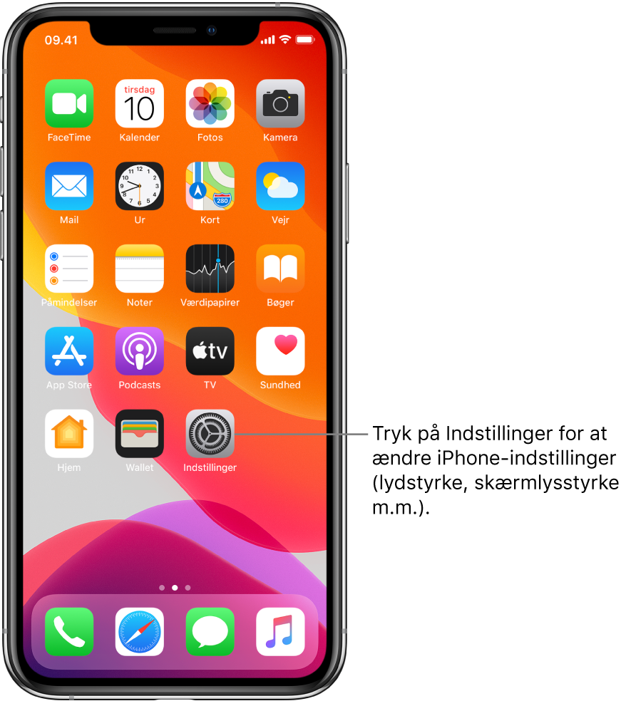 Find indstillinger på iPhone - Apple-support