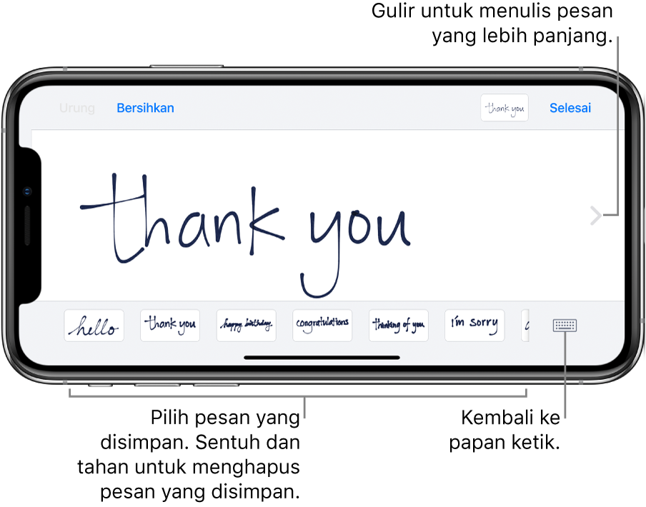 Mengirimkan animasi efek di Pesan di iPhone - Apple Support