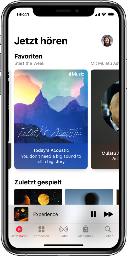 Anzeigen von Musikempfehlungen auf dem iPhone - Apple Support