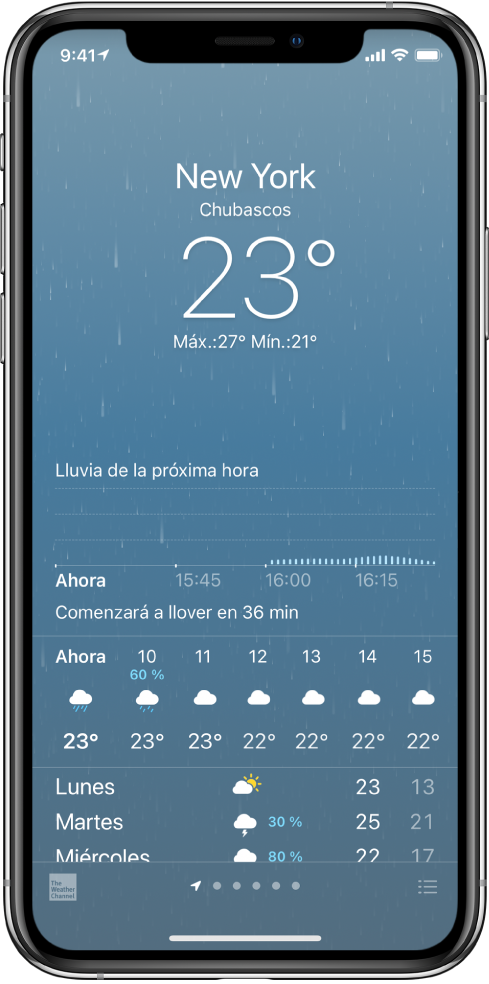 Revisa el clima en el iPhone - Soporte técnico de Apple