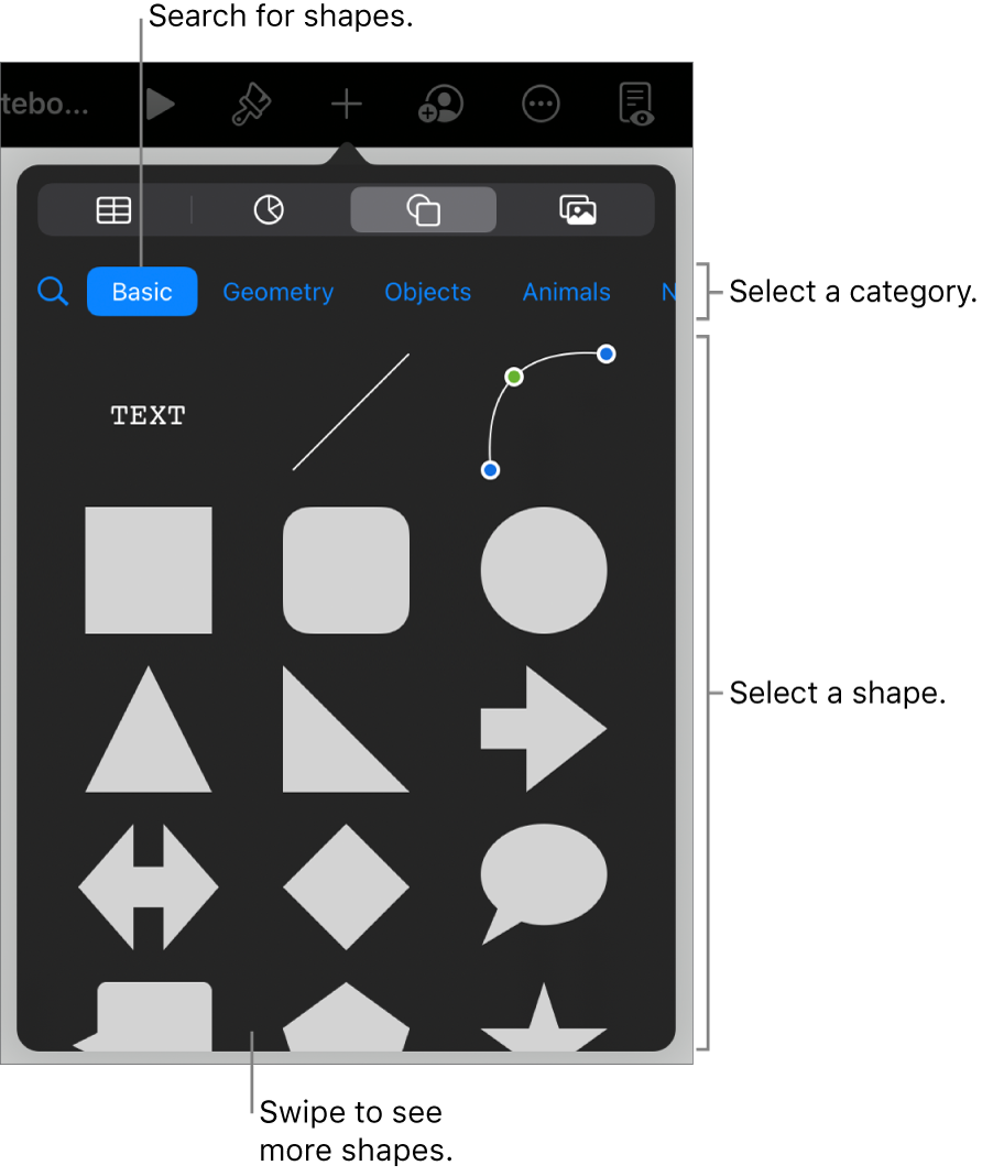 Add And Edit A Shape In Keynote On IPad Apple Support