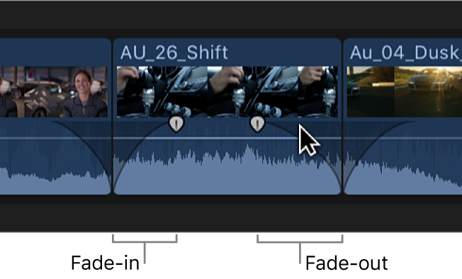 Fade Audio In And Out In Final Cut Pro Apple Support UK 