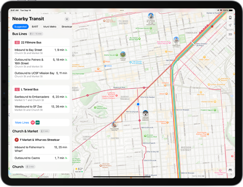Get transit directions in Maps on iPad - Apple Support