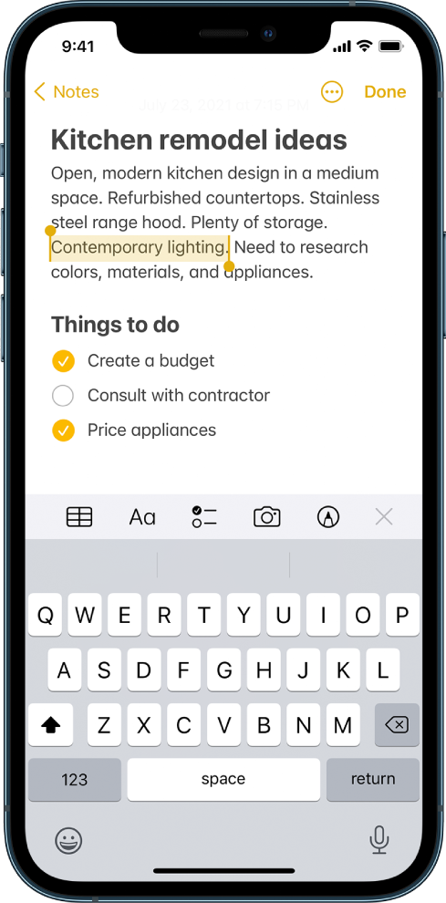 Type with the onscreen keyboard on iPhone - Apple Support
