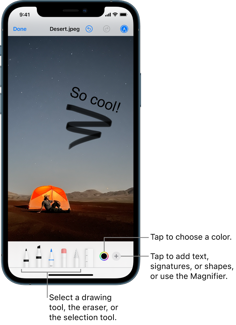 Annotate email attachments on iPhone – Apple Support (AU)