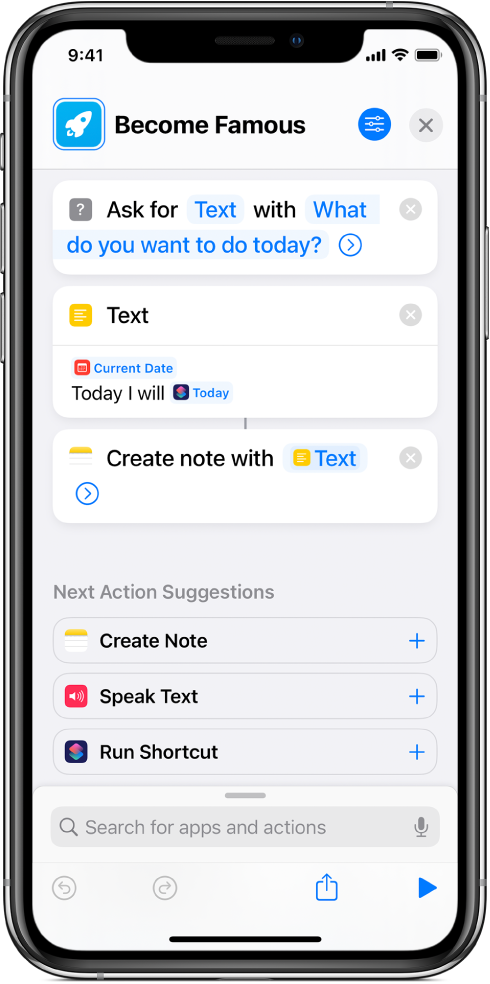 Intro to using prompts in a shortcut on iPhone or iPad - Apple Support
