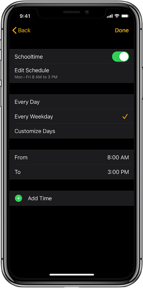 Get started with Schooltime on Apple Watch - Apple Support (PH)