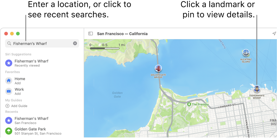 Find a location in Maps on Mac - Apple Support
