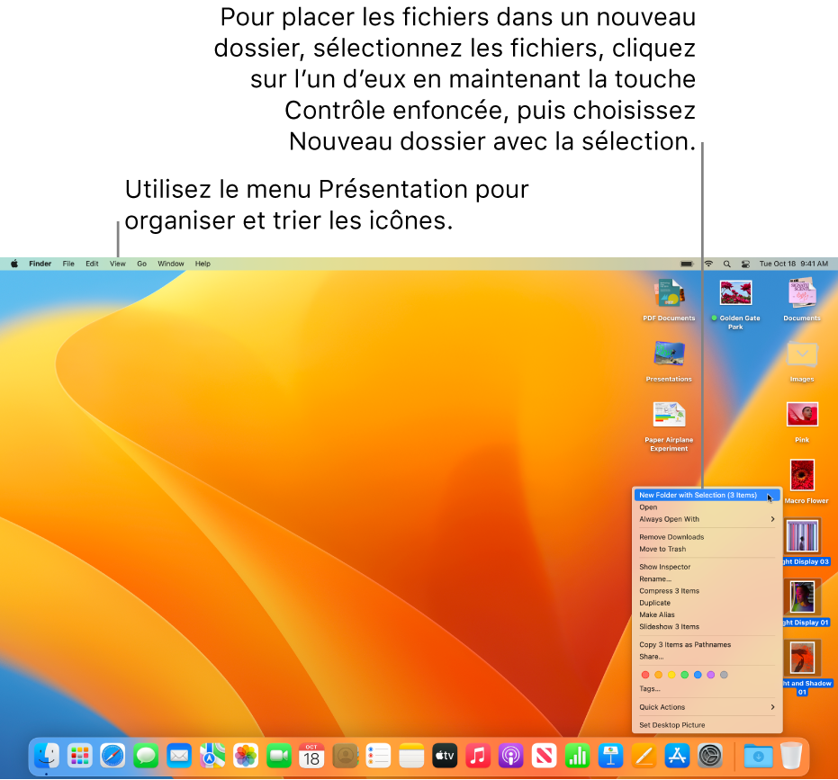 Comment organiser les fichiers sur le bureau de votre Mac - Assistance ...