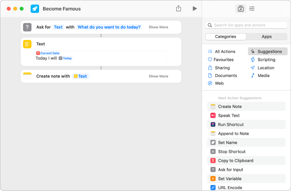 Intro to using prompts in a shortcut on Mac – Apple Support (AU)
