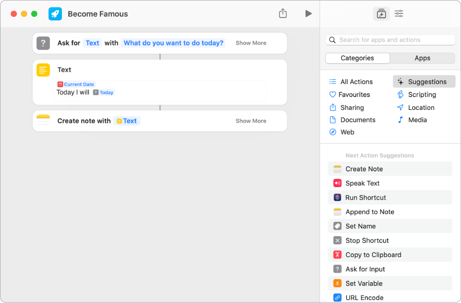 Intro to using prompts in a shortcut on Mac - Apple Support (IN)