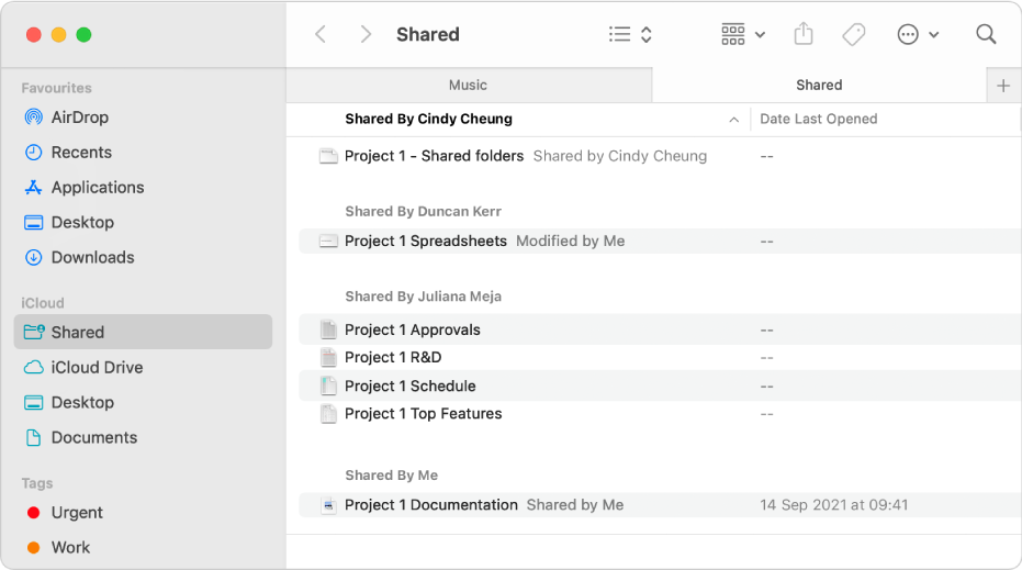 Use iCloud File Sharing to share folders and documents with others ...