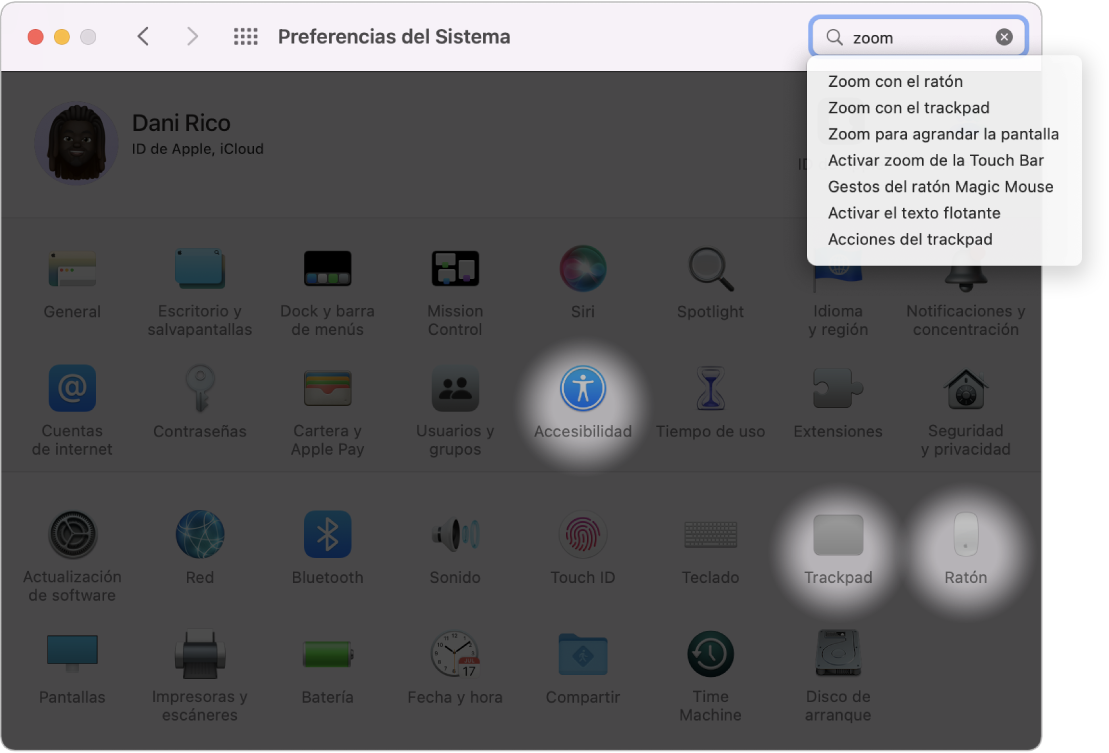 Personalizar el Mac en Preferencias del Sistema - Soporte técnico de ...