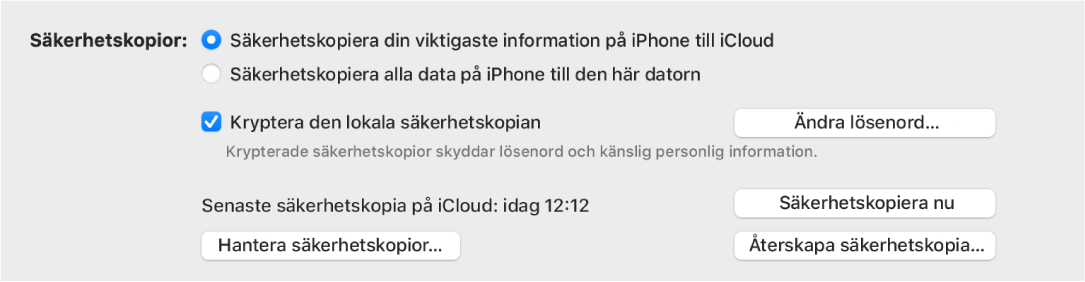 Säkerhetskopiera och återskapa en iPhone eller iPad via datorn eller ...