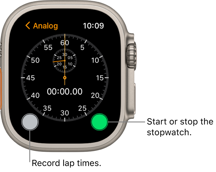 Time events with a stopwatch on Apple Watch Ultra - Apple Support (PH)