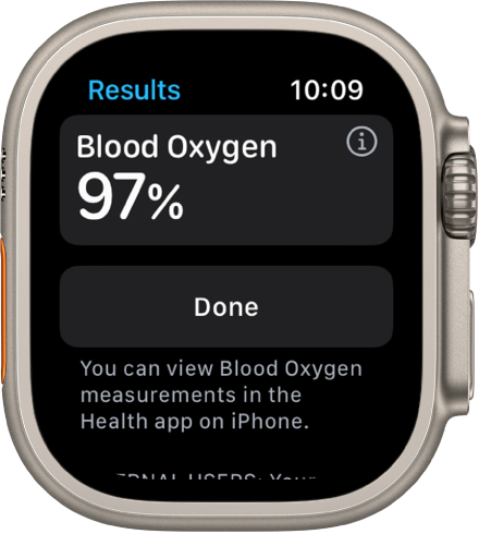 Measure blood oxygen levels on Apple Watch Ultra - Apple Support