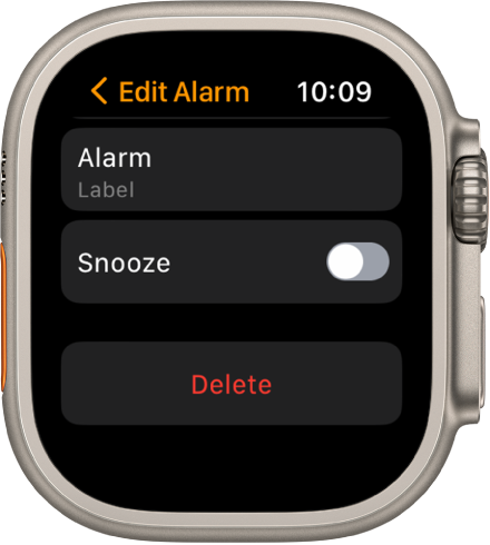 Add an alarm on Apple Watch Ultra - Apple Support