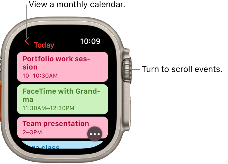 Check and update your calendar on Apple Watch Ultra - Apple Support