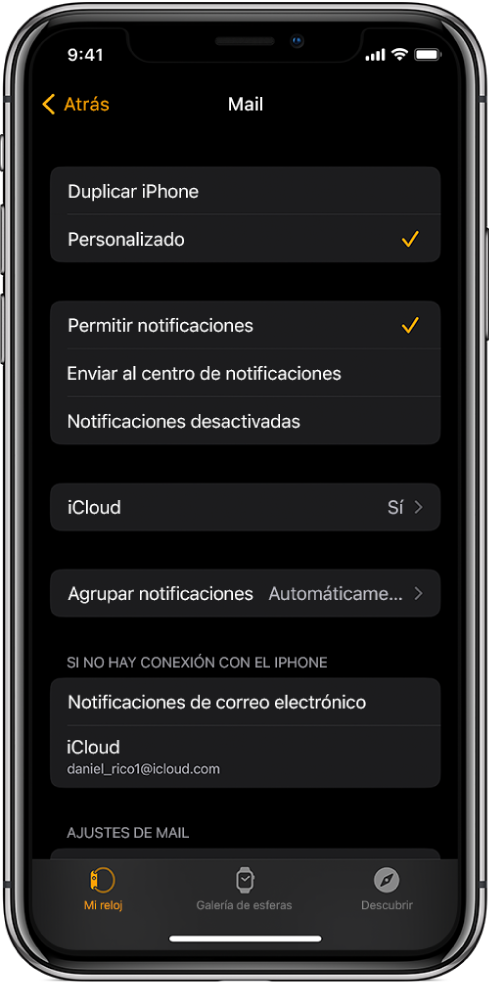 Gestionar el correo en el Apple Watch - Soporte técnico de Apple (ES)