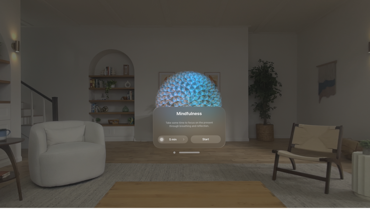 Practice mindfulness on Apple Vision Pro - Apple Support (IN)