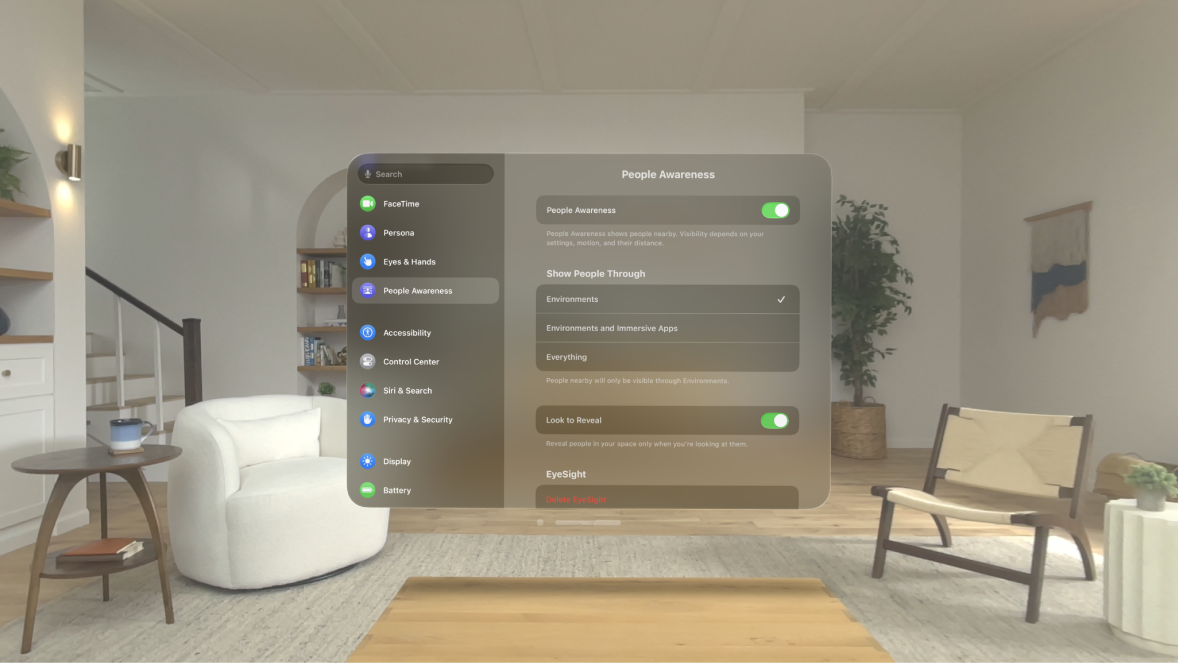 See people around you while you’re immersed with Apple Vision Pro ...
