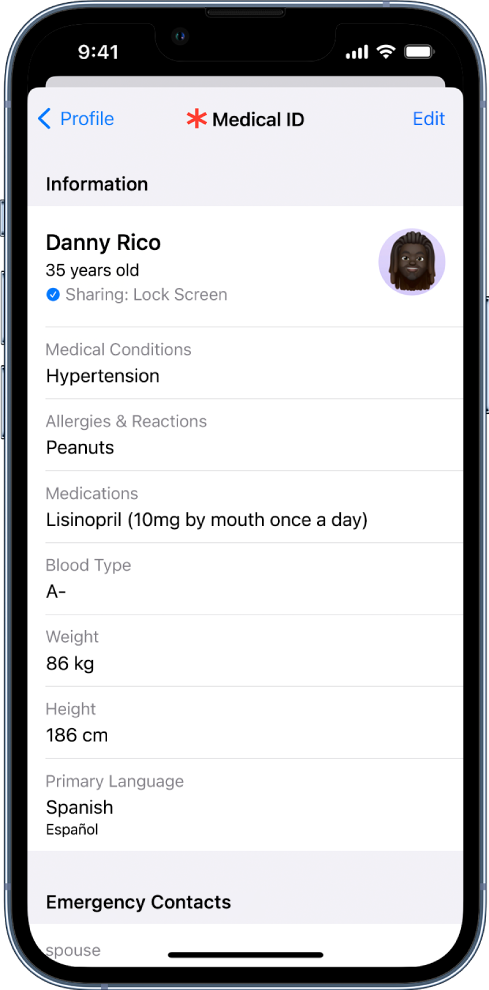 Configurar y ver tus datos médicos - Soporte técnico de Apple (ES)