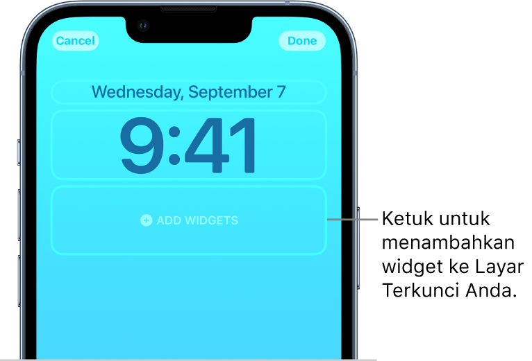 Mempersonalisasikan Layar Terkunci iPhone Anda - Apple Support (ID)
