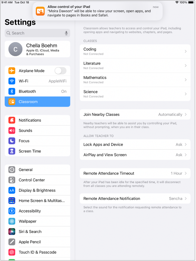 Create classes synced with Apple School Manager in Classroom - Apple ...