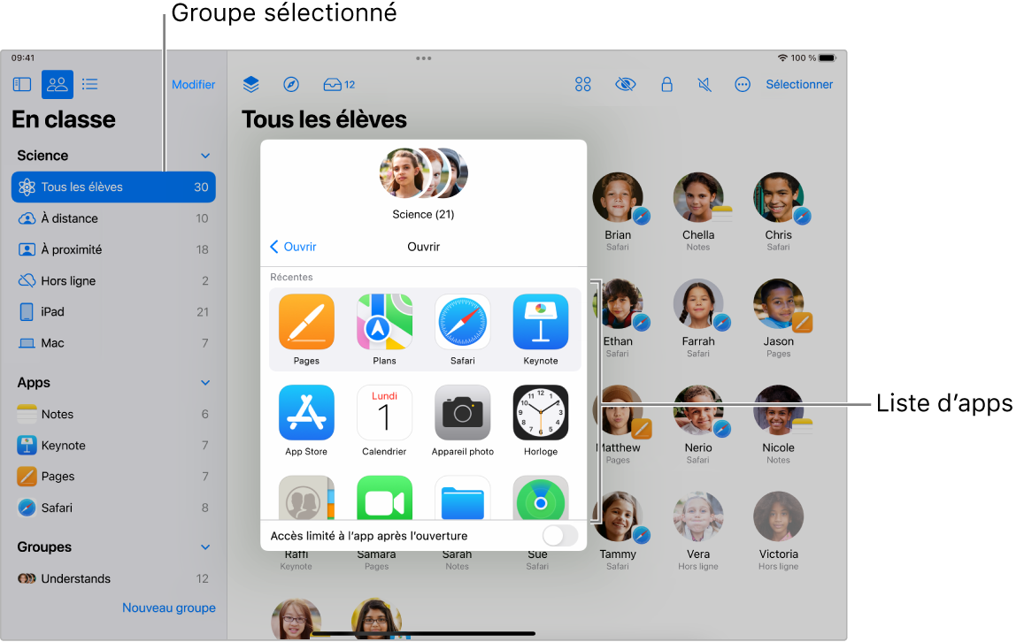 Gérer l’utilisation des apps des élèves dans « En classe » – Assistance ...