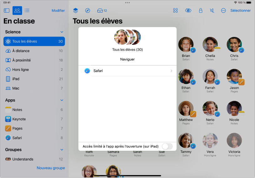 Guide d’utilisation d’« En classe » – Assistance Apple (CA)