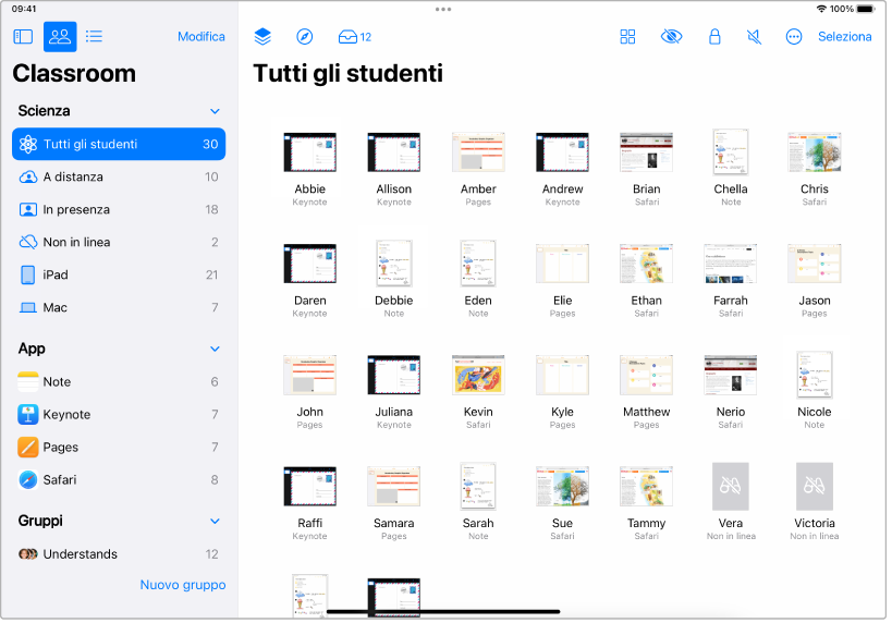 Manuale utente di Classroom - Supporto Apple (CH)