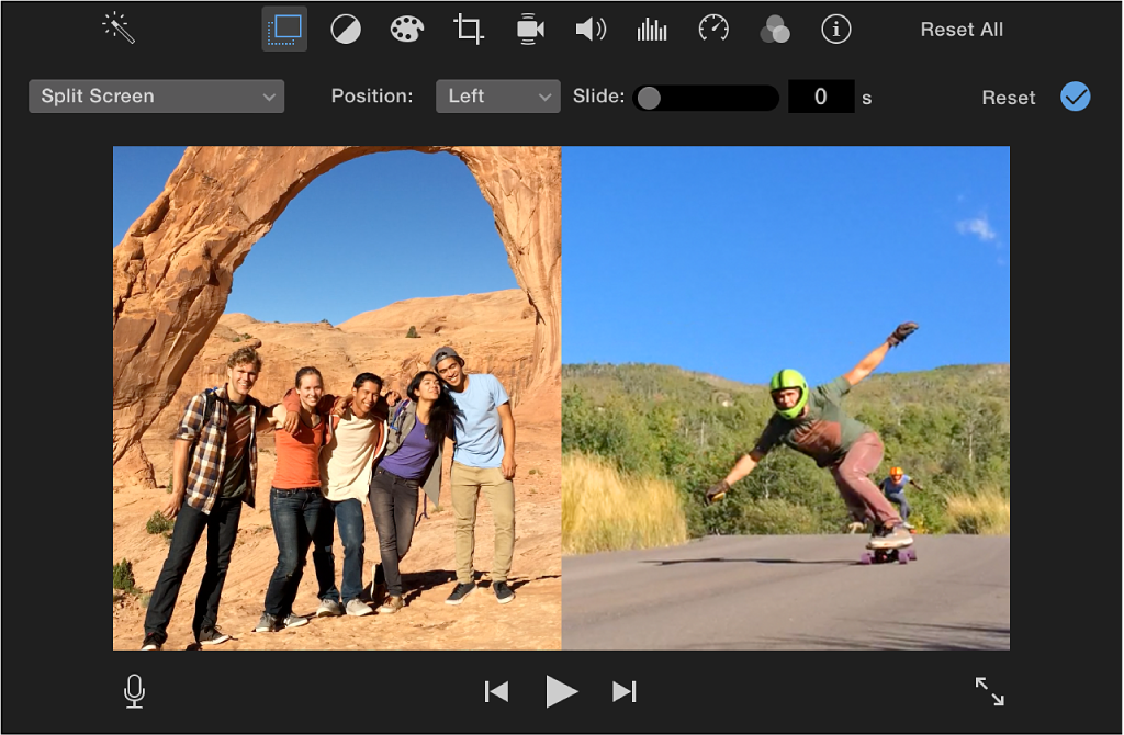 Create A Split screen Effect In IMovie On Mac Apple Support