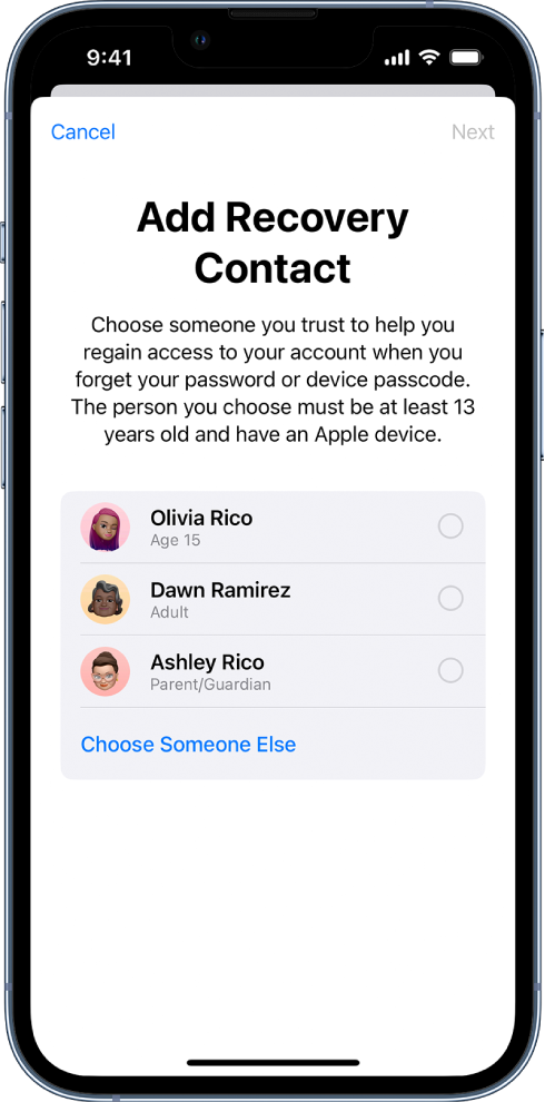 Share features with your family - Apple Support