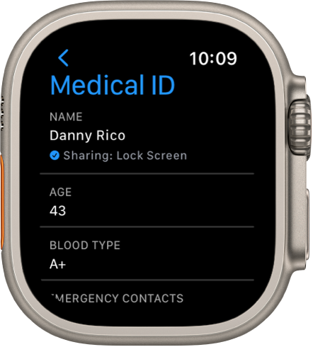 Set up and view your Medical ID on Apple Watch Ultra - Apple Support