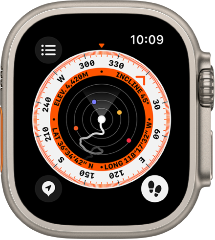 De Kompas-app op je Apple Watch Ultra gebruiken - Apple Support (NL)