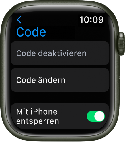 Sperren oder Entsperren der Apple Watch - Apple Support (DE)