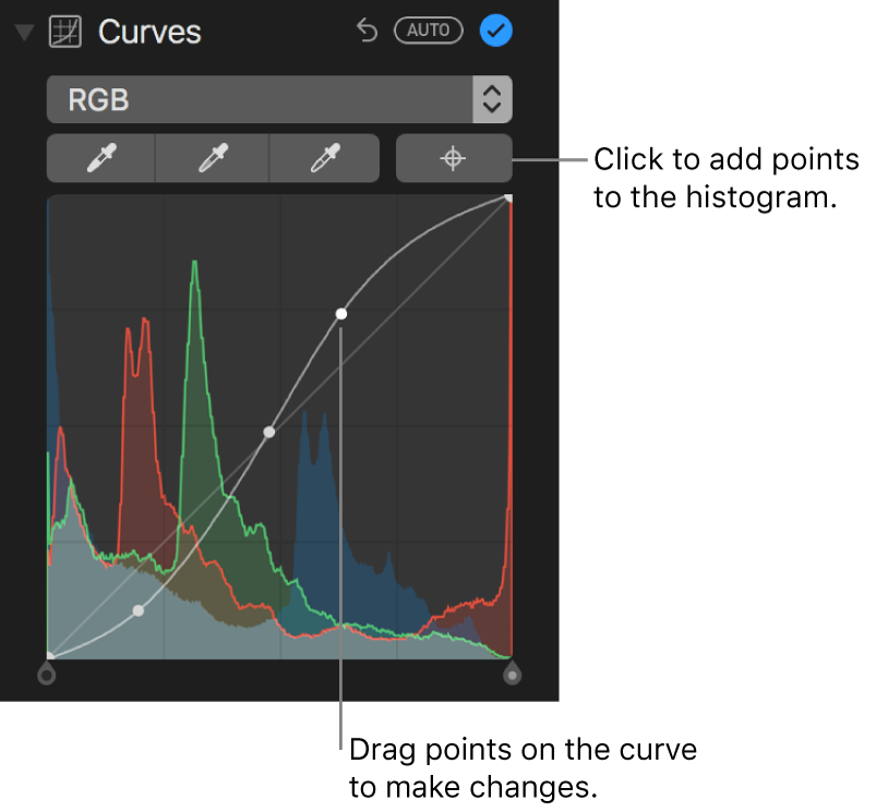 Apply curves adjustments to a photo in Photos on Mac - Apple Support