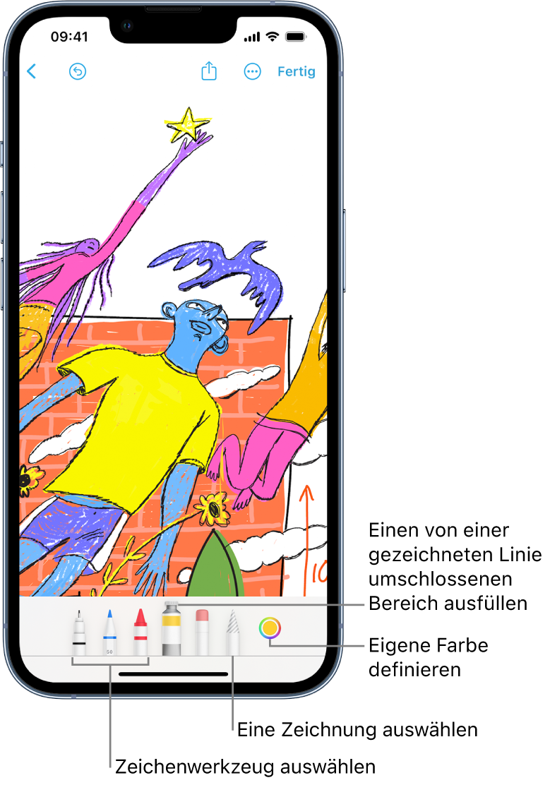 Zeichnen in einem Freeform-Board auf dem iPhone - Apple Support (DE)