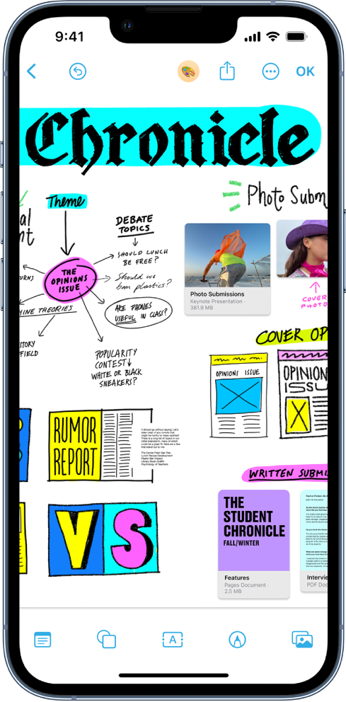 Introducción a Freeform en el iPhone - Soporte técnico de Apple (ES)