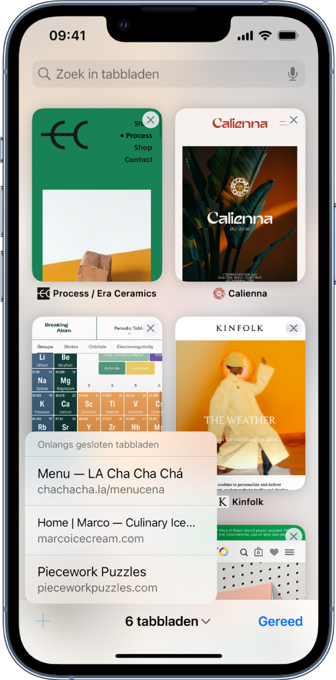 Tabbladen openen en sluiten in Safari op de iPhone - Apple Support (NL)
