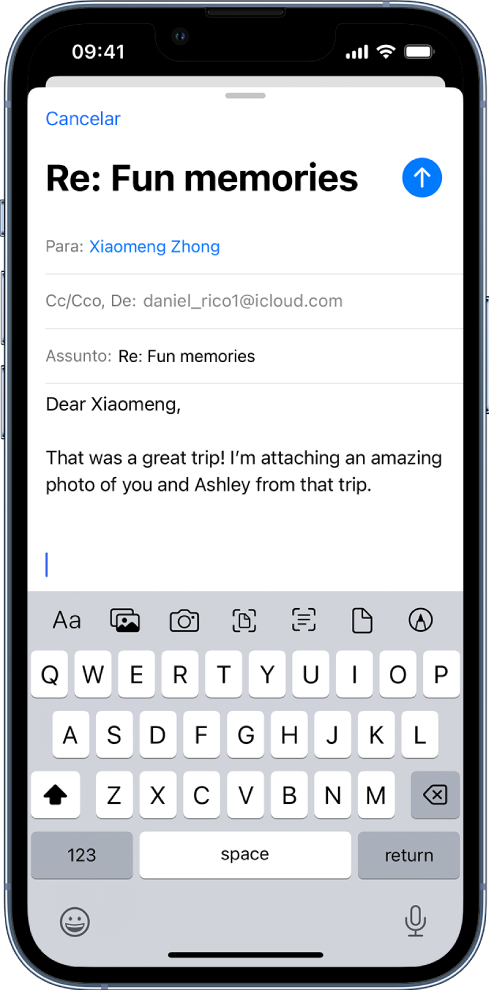 Adicione anexos de e‑mail no Mail do iPhone - Suporte da Apple (BR)
