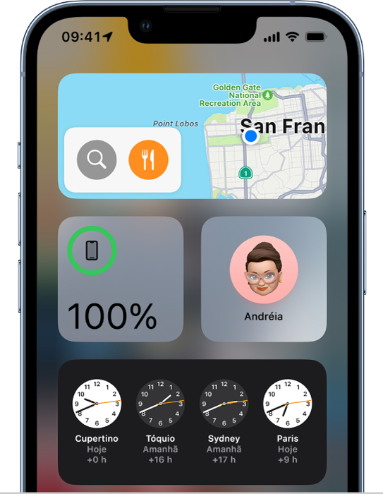 Use a Siri, Mapas e o widget do app Mapas para obter itinerários no ...