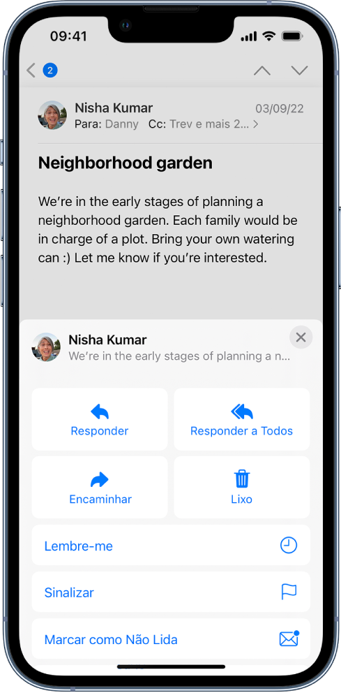 Responda e encaminhe e‑mails no app Mail do iPhone - Suporte da Apple (BR)