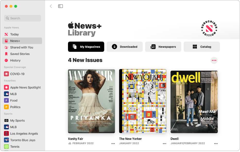 Read Apple News+ in News on Mac - Apple Support (DE)