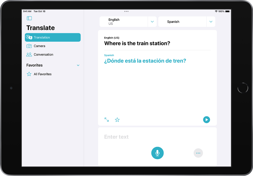 Translate text, voice, and conversations on iPad - Apple Support