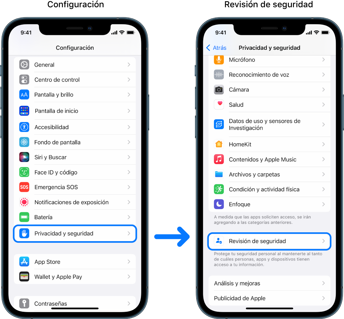 ¿Cómo te protege la revisión de seguridad en el iPhone? - Soporte ...